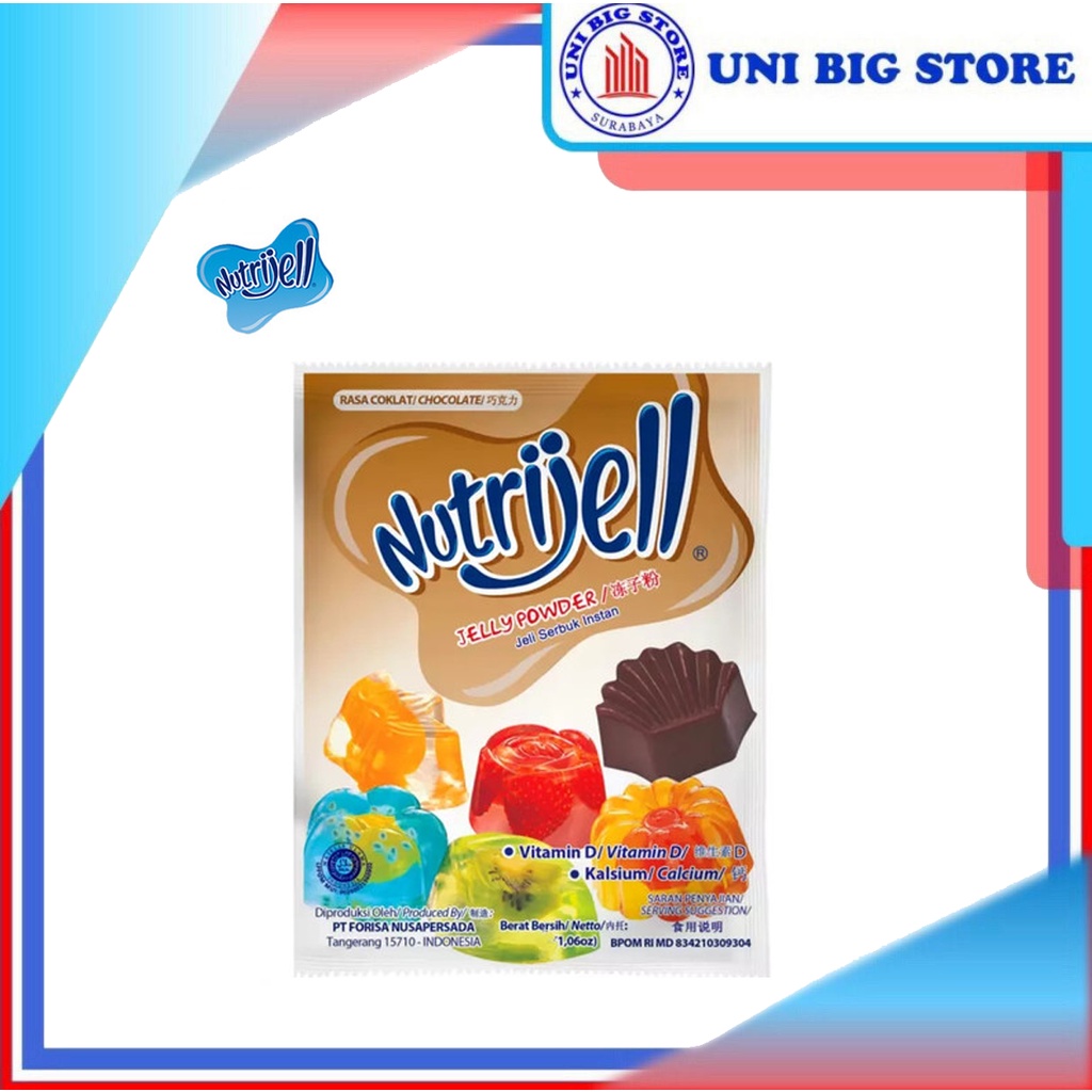 Jual Nutrijell Jelly Powder Chocolate 15 gr Coklat Cokelat Jelli Agar ...
