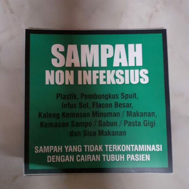 Jual Stiker Sampah Infeksius dan Sampah Non Infeksius Murah | Shopee ...