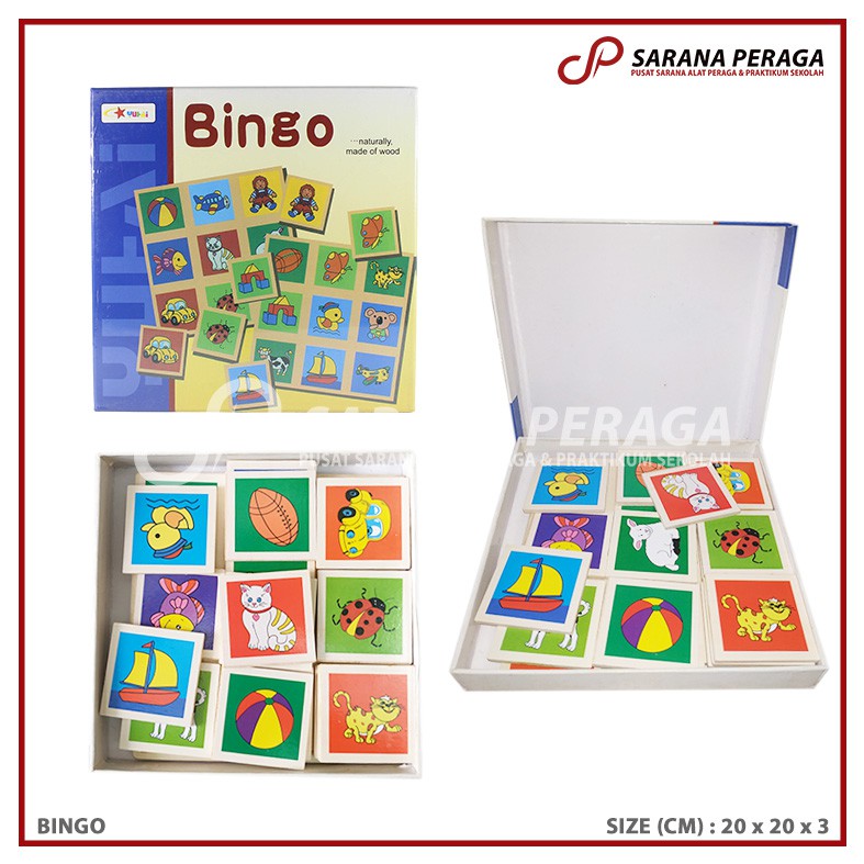 Jual SaranaPeraga - Bingo/ Kartu Hewan Mencocokkan / Memory Game Kayu ...
