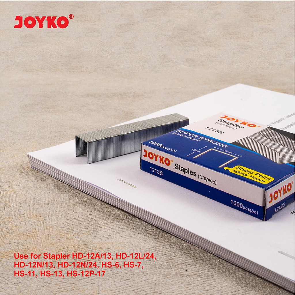 Jual Joyko Staples Heavy Duty 1213S Refill Steples Hekter NO.1213 ...