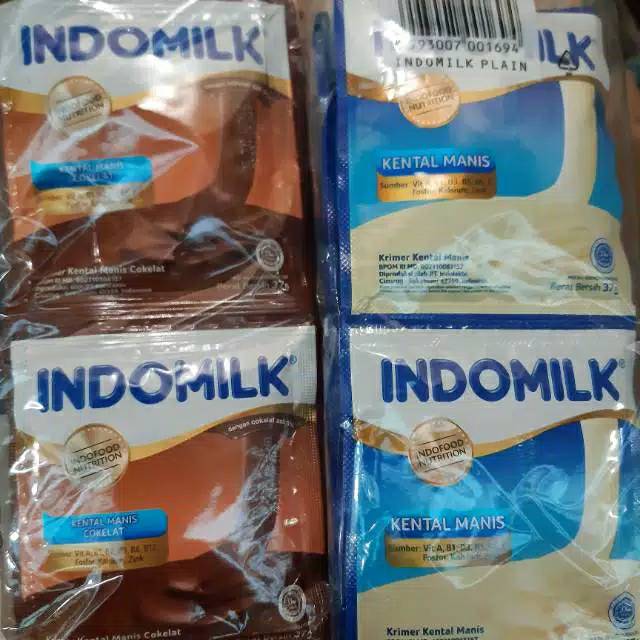 Jual SUSU KENTAL MANIS INDOMILK SACHET ISI 6 X 37 GR | Shopee Indonesia