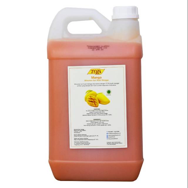Jual Jus Toza varian Mangga kemasan 5 liter | Shopee Indonesia