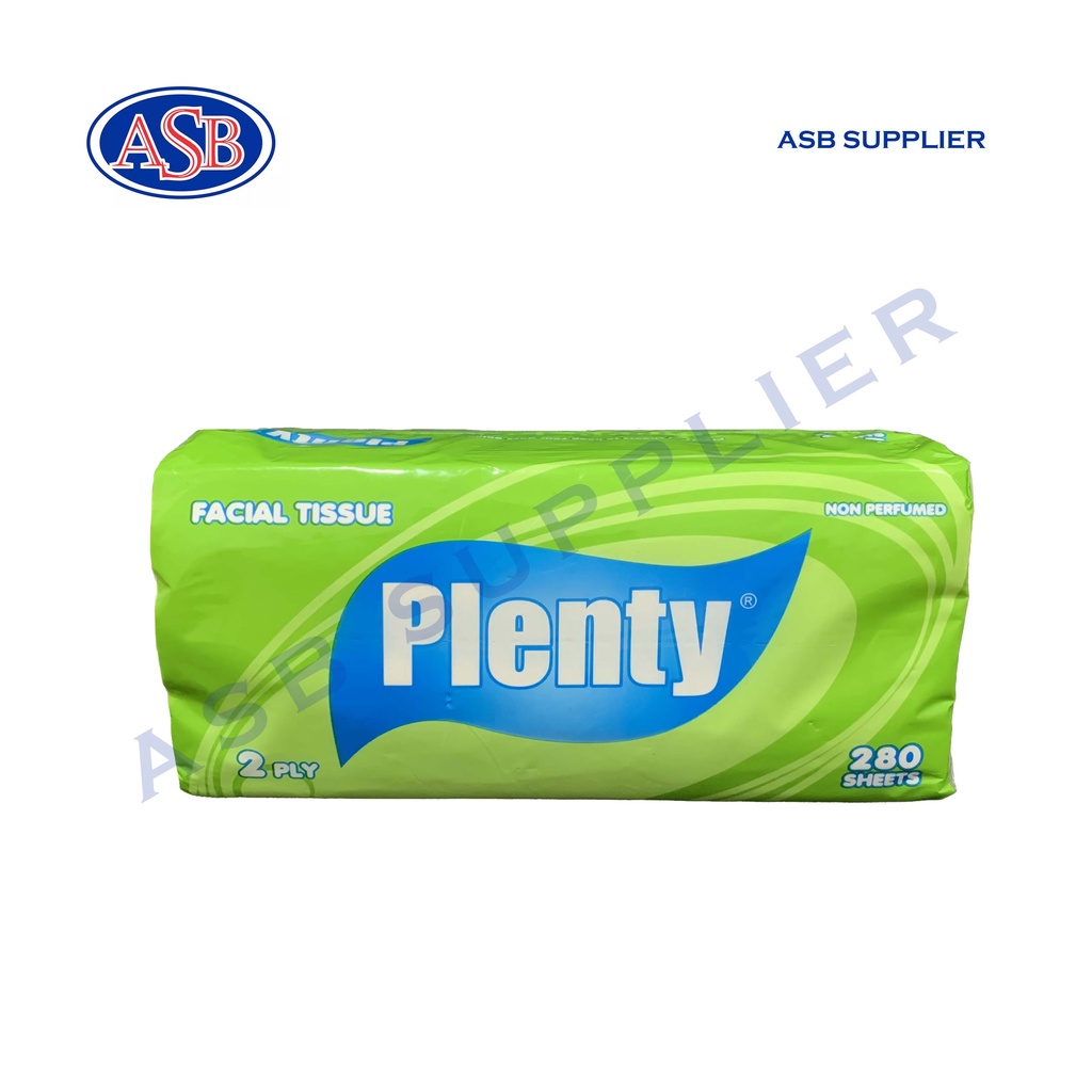 Jual Tissue / Tisu PLENTY Facial Tissue 2 Ply Softpack Green (280 ...
