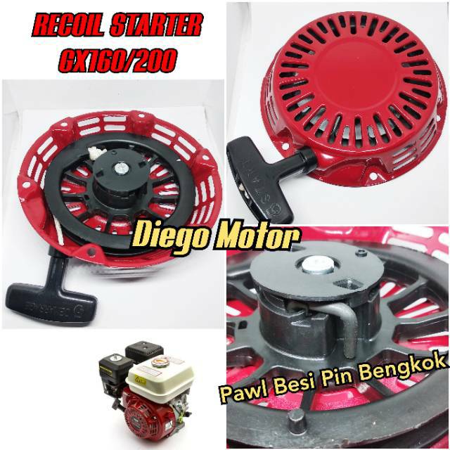 Jual Recoil starter tarikan engkol pawl pin bengkok mesin GX160 GX200 Honda | Shopee Indonesia