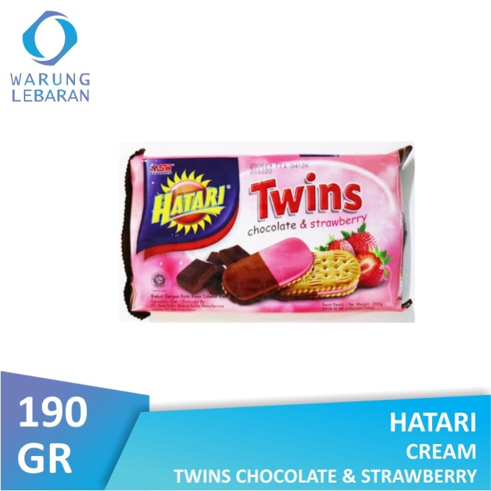 Jual Hatari Twins Chocolate & Strawberry Cream 190gr | Shopee Indonesia