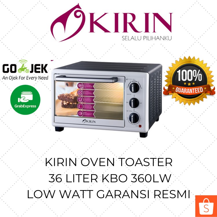 Jual Kirin Oven Besar Low Watt 36 Liter KBO 360LW / Oven Listrik Daya ...