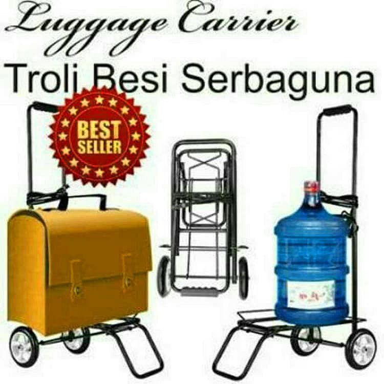 Jual Luggage Carrier Trolley Lipat Besi Kuat Alat Bantu Pengangkat ...
