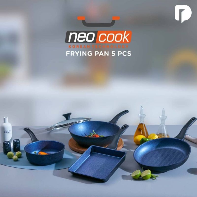 Jual NEO COOK FRYING PAN 4 PCS/ PANCI ANTI LENGKET/ WAJAN ANTI LENGKET ...