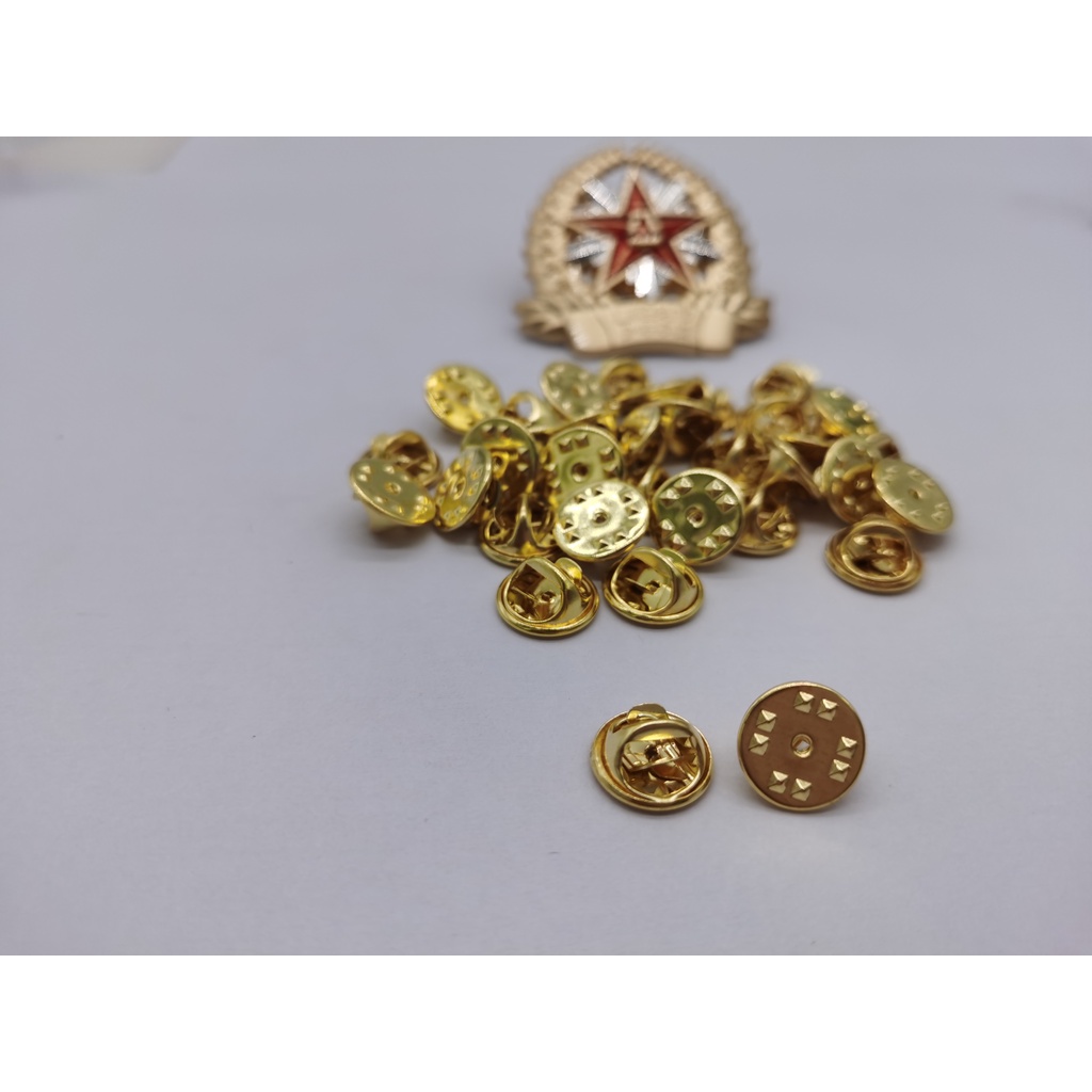 Jual 100pcs Kander Butterfly Pin Penjepit Penutup Dudukan Bros Manset ...