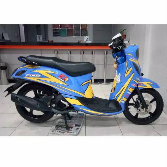 Jual Aksesoris sticker motor fino atau decal full body fino + dasbord ...