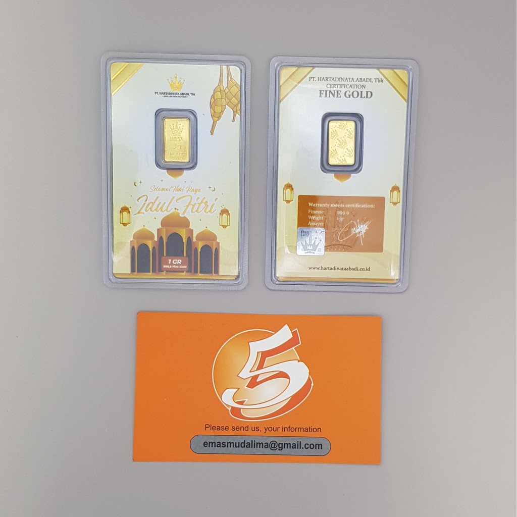 Jual LM Emas Logam Mulia Hartadinata Edisi Idul Fitri Kuning Selamat ...