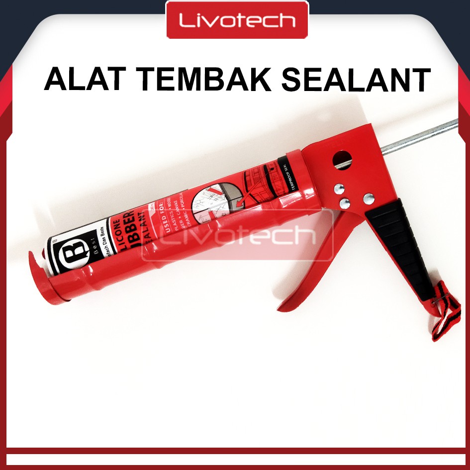 Jual Alat Tembak Lem Sealant Silicone Kaca 9 inch Tebal Tembakan Silen ...