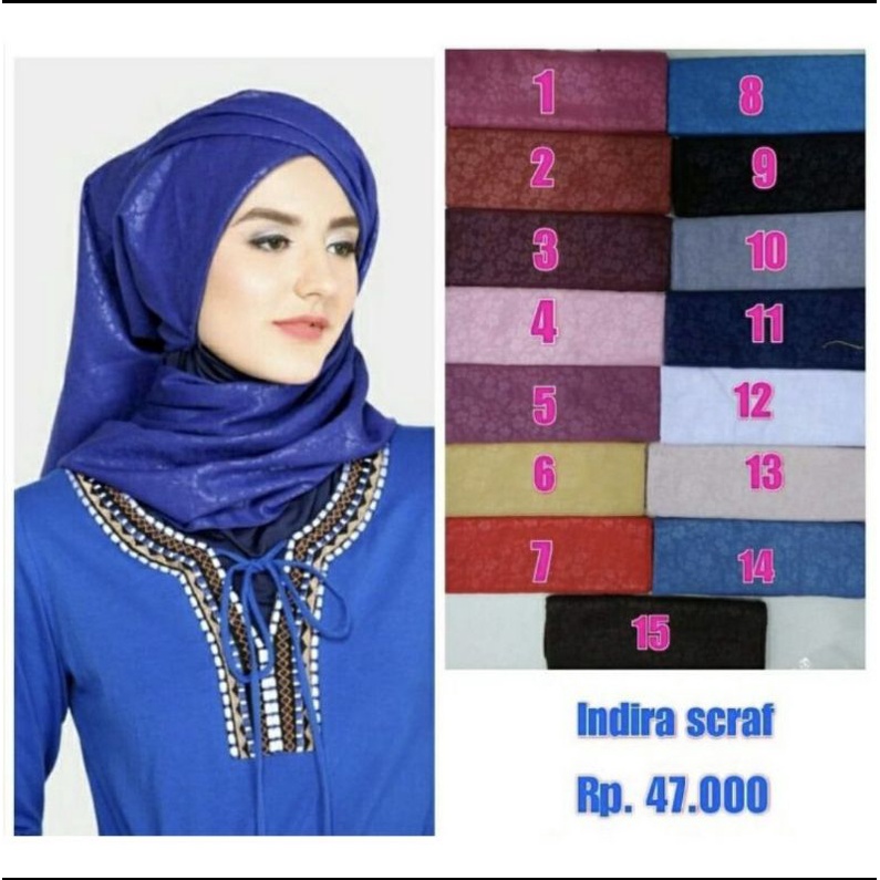 Jual MEZORA Indira Scarf Kerudung Segiempat Warna Putih Original Mezora ...