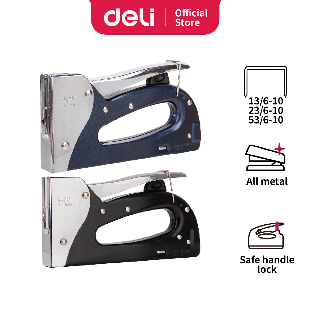 Jual Deli Stapler Tembak Serbaguna bahan metal dilengkapi tombol klip ...