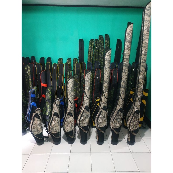 Jual tas joran pancing 60 cm - 200 cm hard case ( fiber+mangkuk ) "TERBARU" COD | Shopee Indonesia