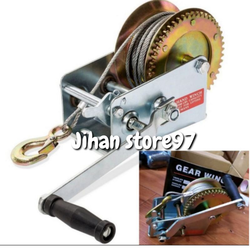 Jual NAGASAKI HAND WINCH /GEAR WINCH 2000 LBS Alat Derek 1 TON KATROL ...