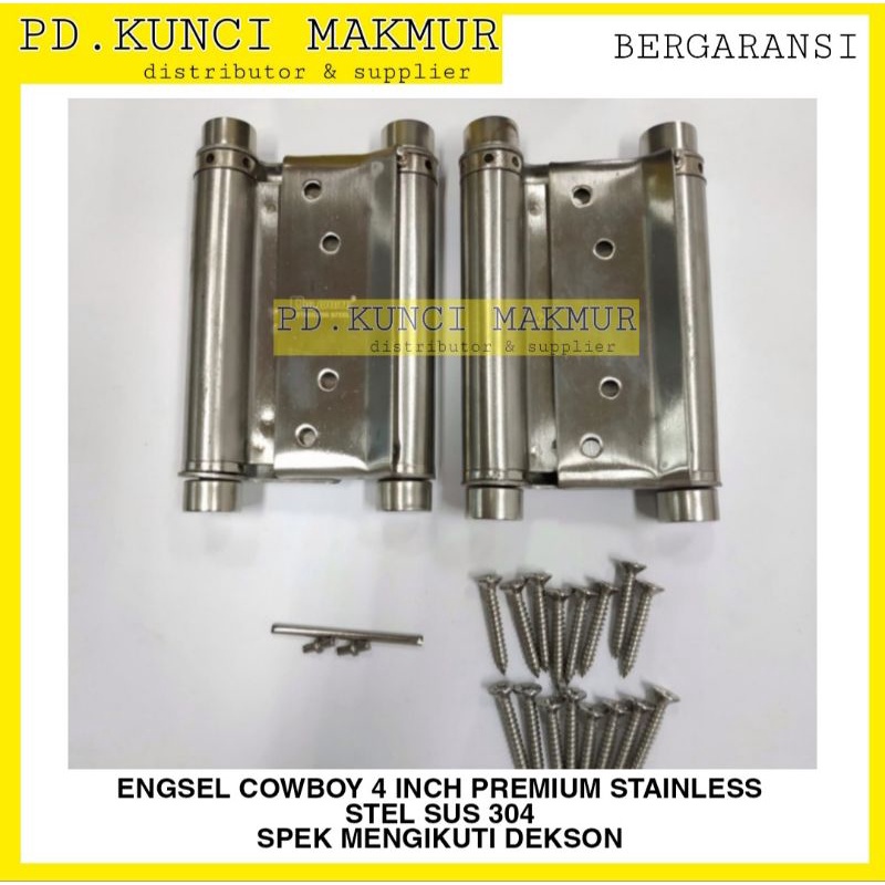 Jual engsel pintu cowboy 4in stainless stell sus 304 engsel per ...