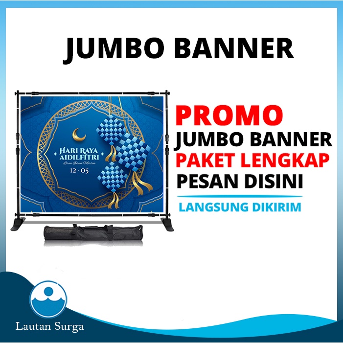 Jual STAND JUMBO BANNER UK 2.4m x 2.4m BACKDROP TRIPOD BANNER BESAR ...