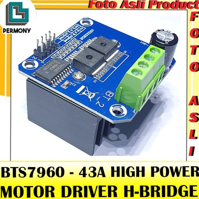 Jual Jnt Cod Bts7960 43A Modul High Power Motor Driver Module Current ...