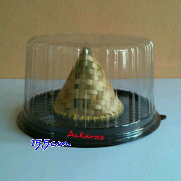 Jual Box mika tumpeng mini 15cm, box tart, mika kue tart, tumpeng mika ...