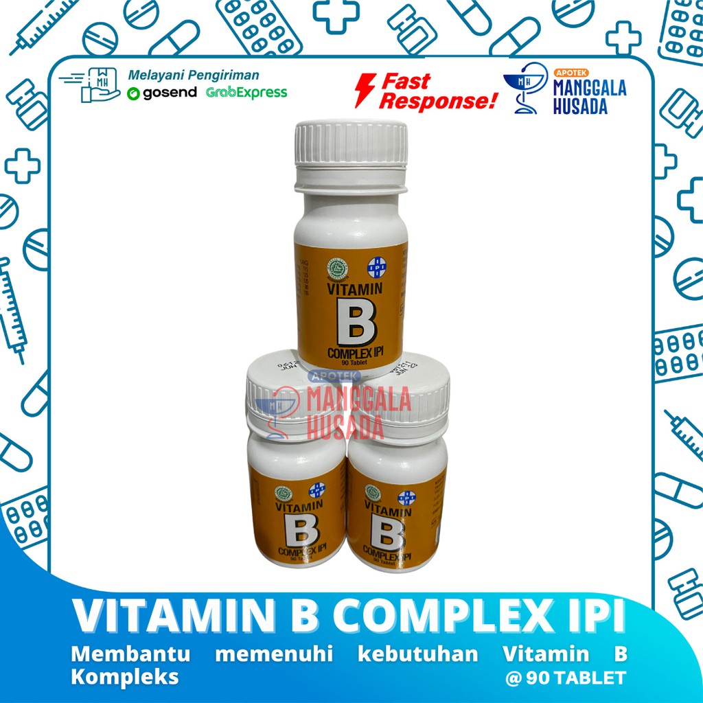 Jual VITAMIN B COMPLEX IPI @ 80 TABLET | Shopee Indonesia