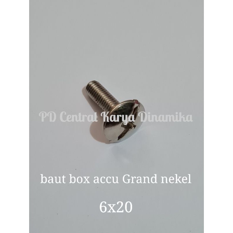 Jual baut box accu grand nekel 6x20 isi 10pc | Shopee Indonesia
