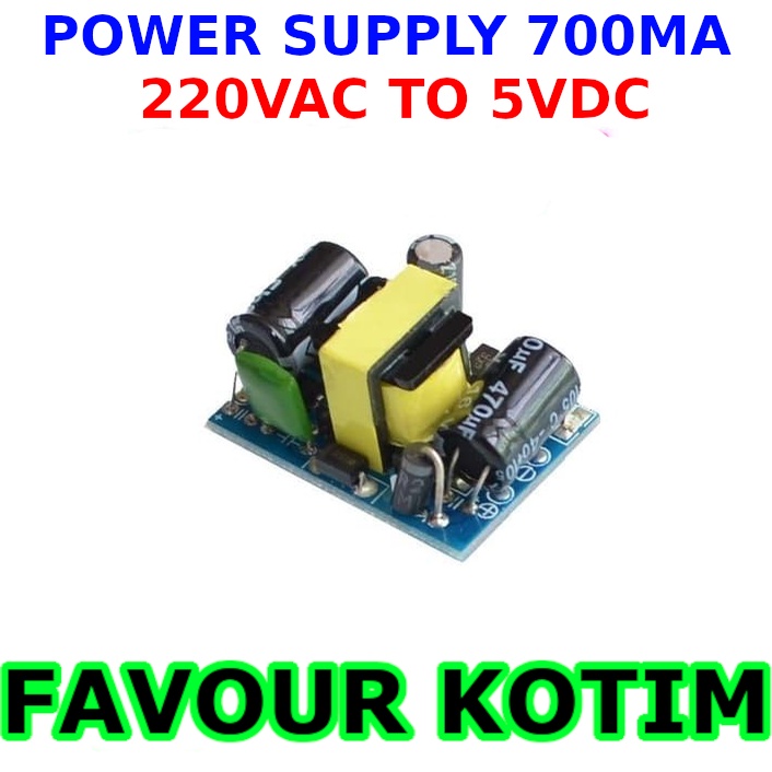 Jual POWER SUPPLY MODULE 700MA ISOLATED SWITCH AC DC 220V TO 5V FVKOTIM ...