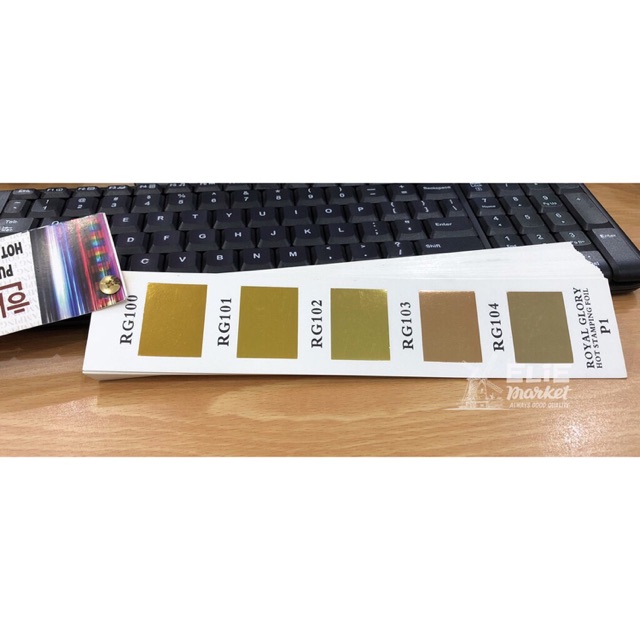 Jual KERTAS FOIL / HOT STAMPING FOIL 1/2 ROLL EMAS SILVER / Poly Emboss ...