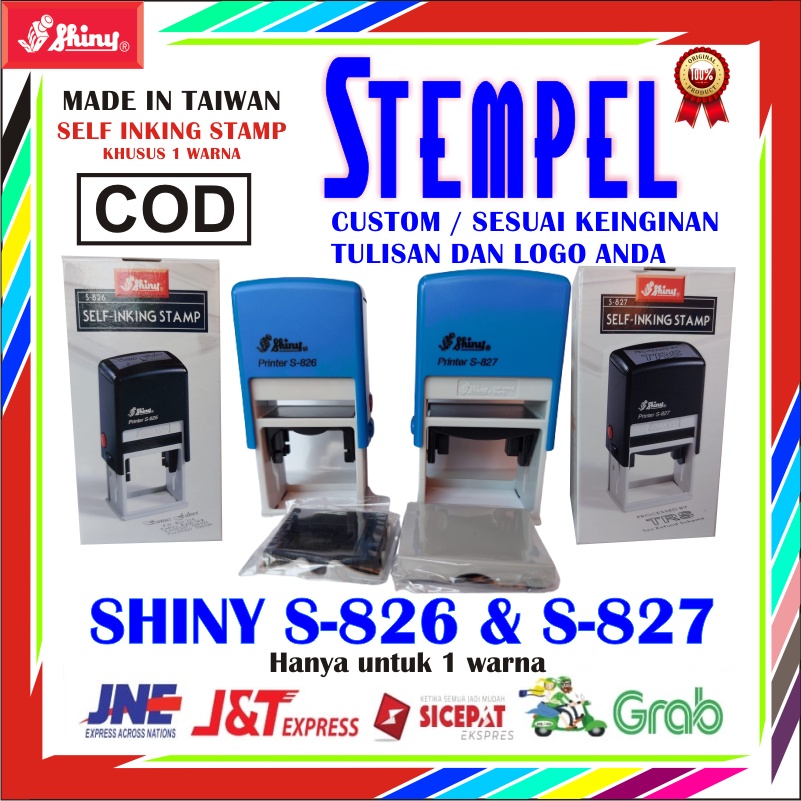Jual STEMPEL CAP SHINY PRINTR S826 S827 1WARNA OTOMATIS DOKTER PERAWAT ...