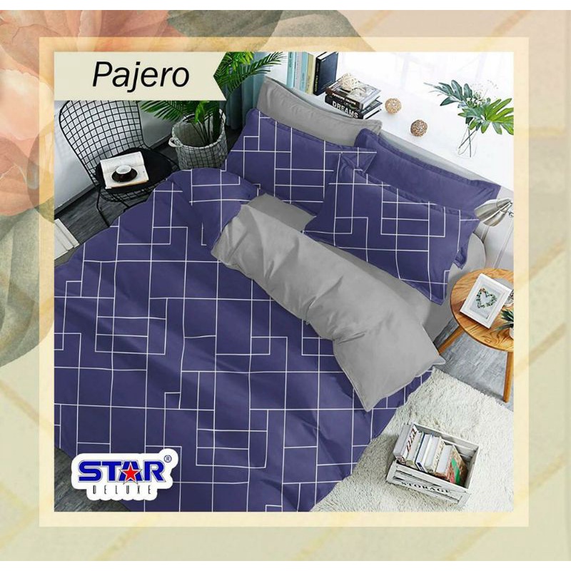 Jual kain sprei meteran CVC Star " Pajero Navy " | Shopee Indonesia