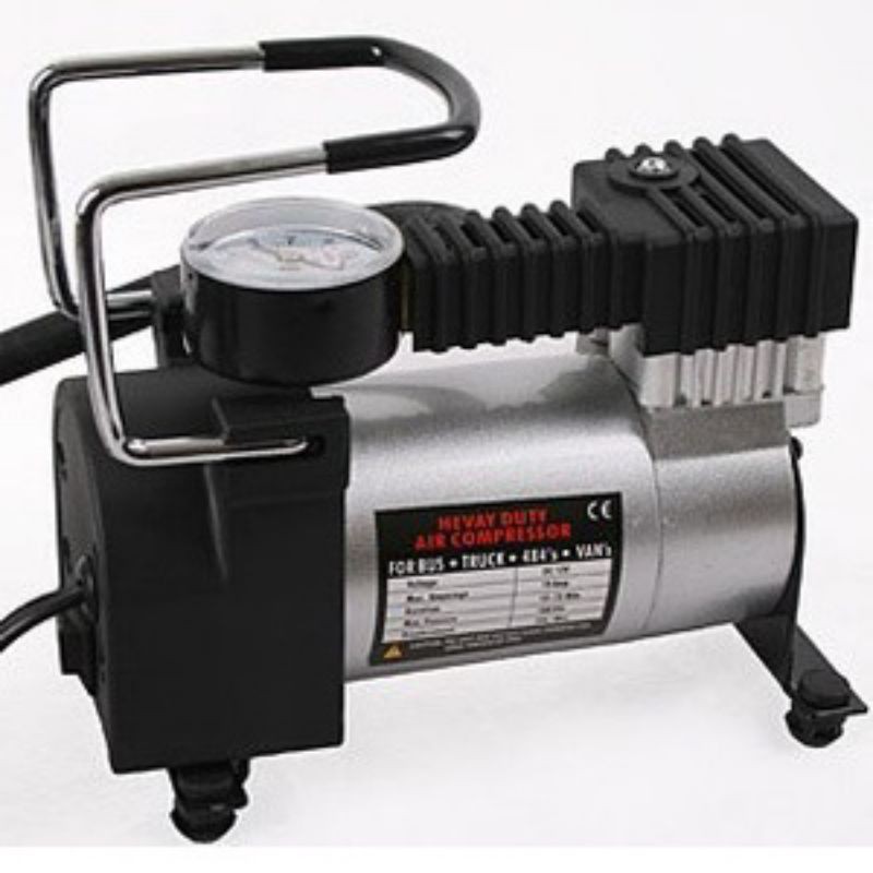 Jual Pompa Ban Mini Heavy Duty Air Compressor DC 12V 150 PSI | Shopee ...