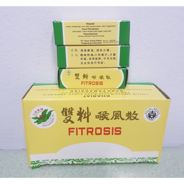 Jual Fitrosis suang liao hou feng san obat serbuk panas dalam sariawan ...