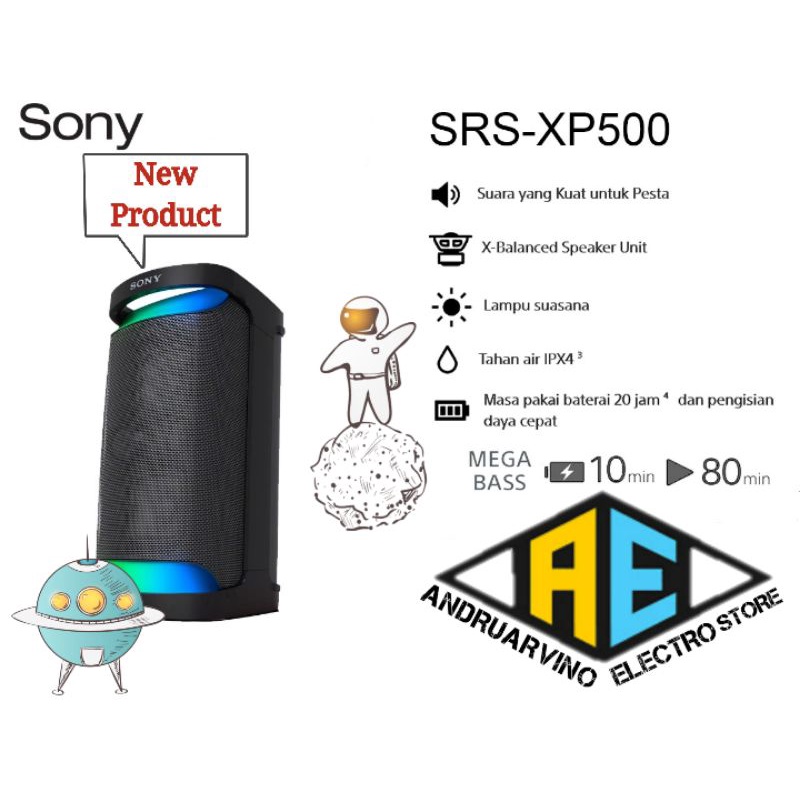 Jual SONY SRS-XP500 X-Series Portable Wireless Speaker Garansi Resmi ...
