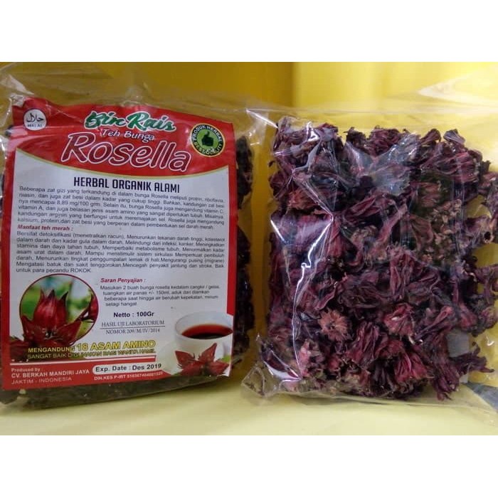 Jual Teh Bunga ROSELLA merah 100 gram / Teh ROSELA merah / rebus / curah | Shopee Indonesia