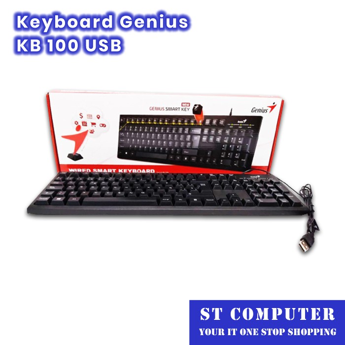 Jual Keyboard USB Genius KB 100 Smart Keyboard | Shopee Indonesia