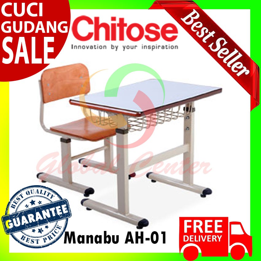 Jual MEJA KURSI SEKOLAH CHITOSE MANABU AH-01 | Shopee Indonesia