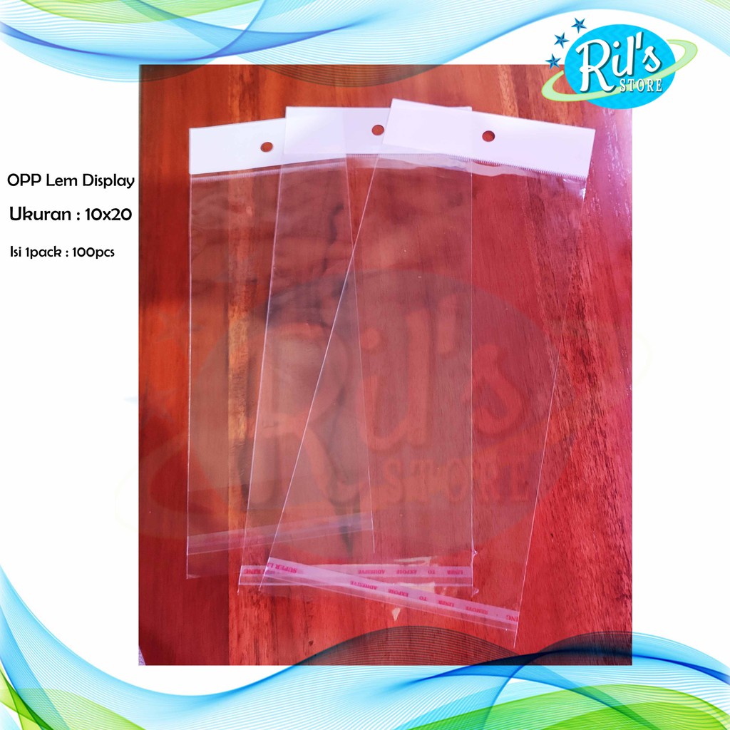 Jual Plastik Display 10 x 20 / Plastik OPP Lem 10x20 / Plastik Kemasan ...