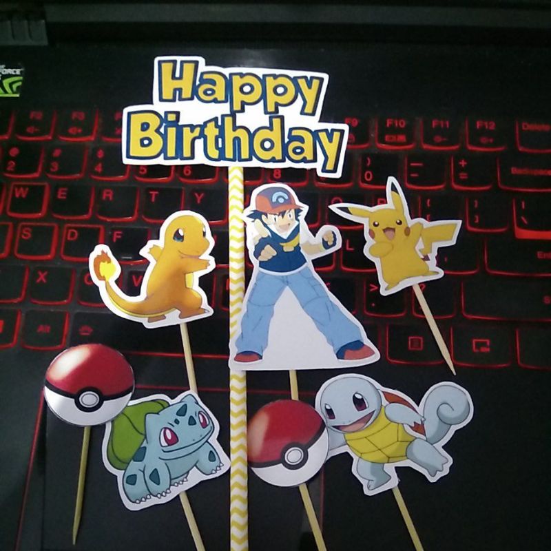Jual cake topper hiasan kue pokemon | Shopee Indonesia