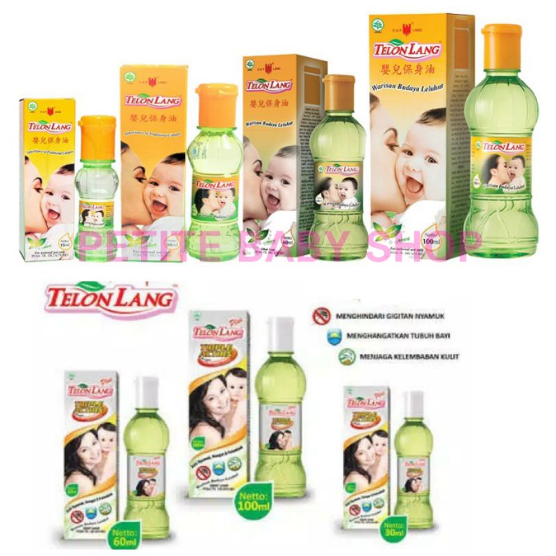 Jual Telon Lang Minyak Telon Plus 30mL 60mL 100mL 150mL Cap Lang Bayi Baby Oil Anti Nyamuk ...