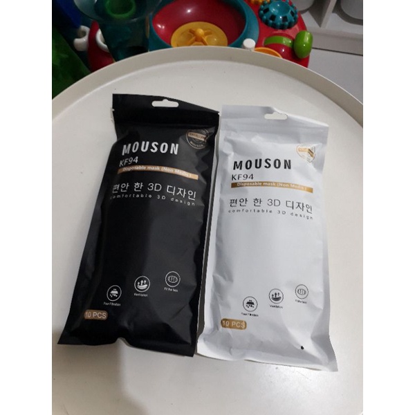 Jual Mouson Mask KF94 4ply (Black) | Shopee Indonesia