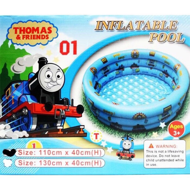 Jual Inflatable Pool Thomas 110 x 40 Kolam Renang anak bulat dasar ...