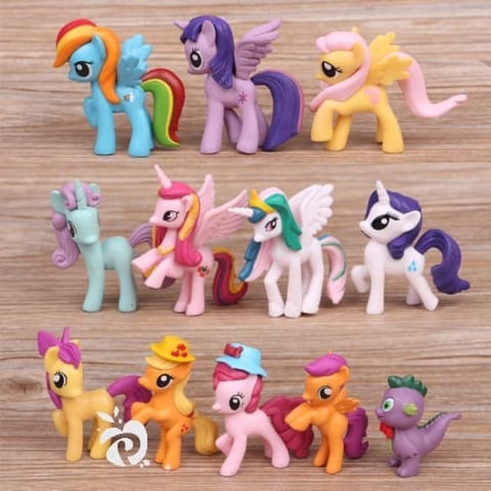 Jual MAINAN ACTION FIGURE MAF90 MY LITTLE PONY MEDIUM 7CM 12PCS ...