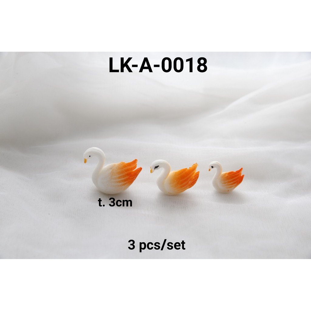 Jual LK-A-0018 Topper mainan kue tart cake lokal burung angsa bebek ...