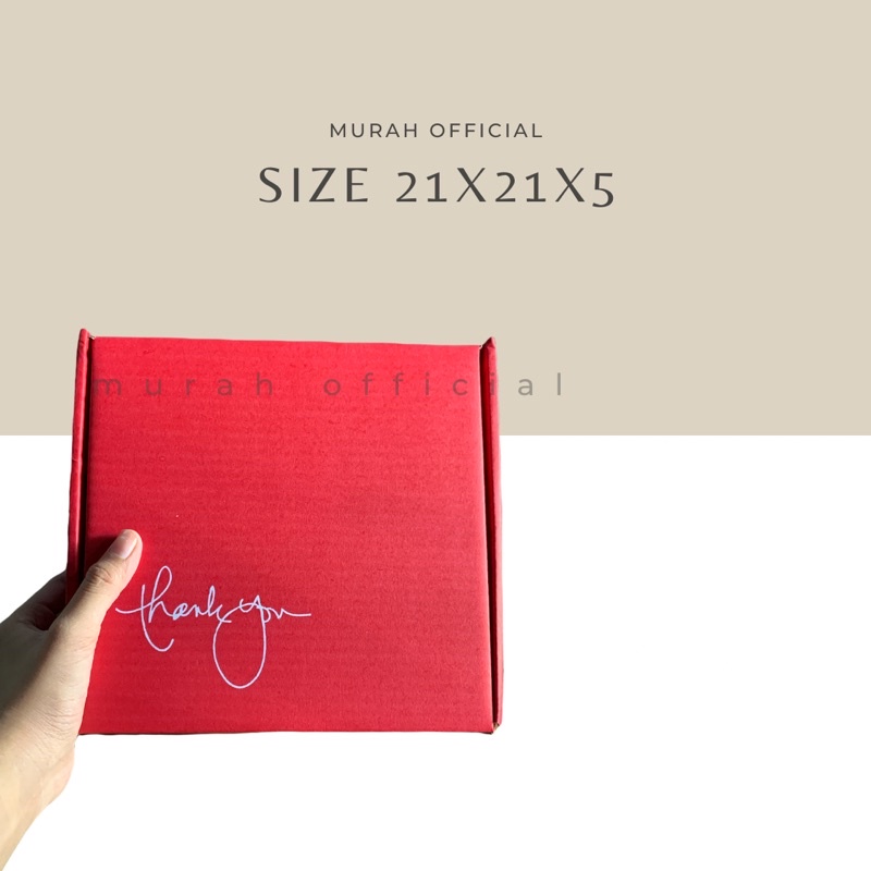 Jual kardus 21x21x5 box warna merah hitam putih biru pink corak abstrak ...