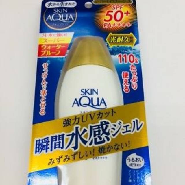 Jual Rohto Skin Aqua UV Super Moisture Gel Sunscreen SPF50+/PA++++ 110g ...