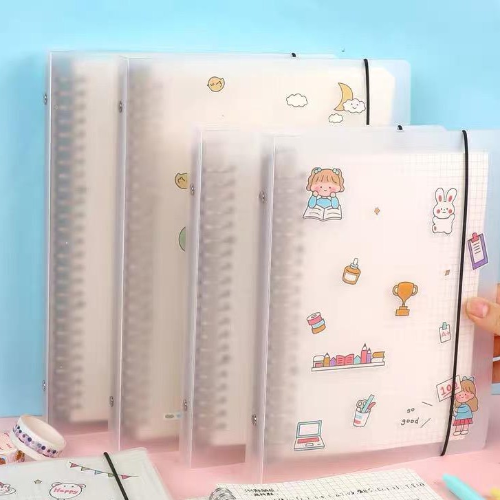 Jual Binder B5 Transparan Aesthetic untuk Kuliah 26 Ring dan Binder A5 ...