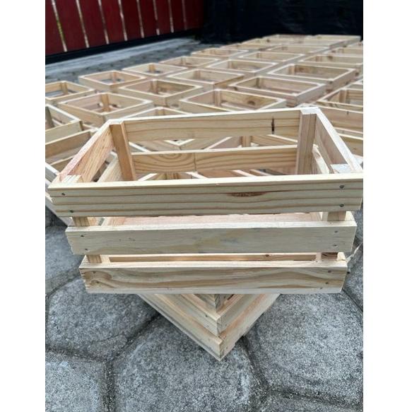 Jual [PRODUK PJ7ZO] 30 X 20 X 15 CM MINI WOOD CRATES KOTAK KAYU PETI ...