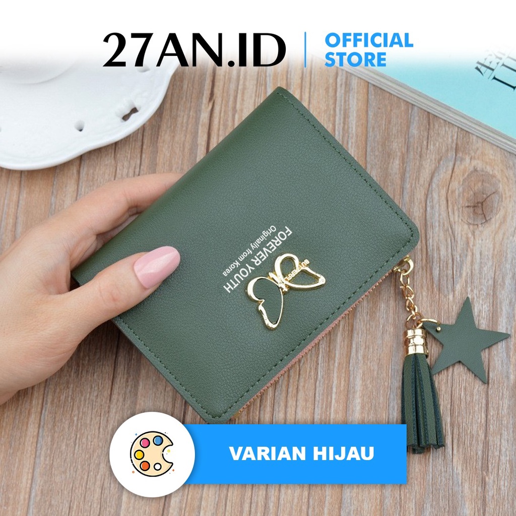 Jual ( 27AN.ID ) COD Dompet Wanita D63 import Murah Lipat Kecil Lucu Cantik dompet import real ...