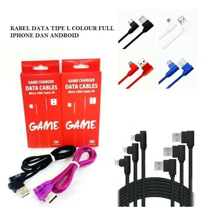 Jual Kabel Data Gaming Hp Charger Tipe L / Cable Fast Charging Game ...