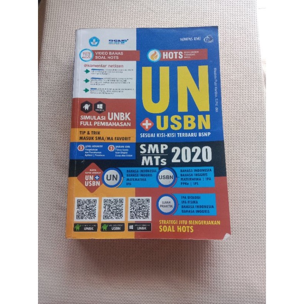 Jual UN + USBN SESUAI KISI-KISI TERBARU BSNP SMP/MTS 2020 KOMPAS ILMU | Shopee Indonesia